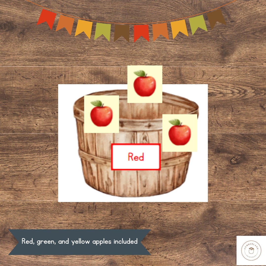 Apple Color Sort | Color Recognition Activity | Learn Colors ...