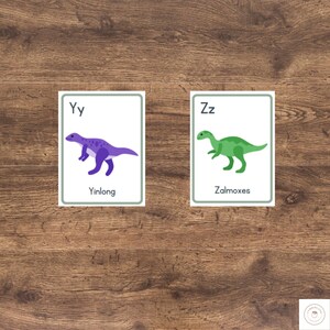 Dinosaur Alphabet Flashcards Dinosaurs A to Z, Dinosaur Names, Learn ...