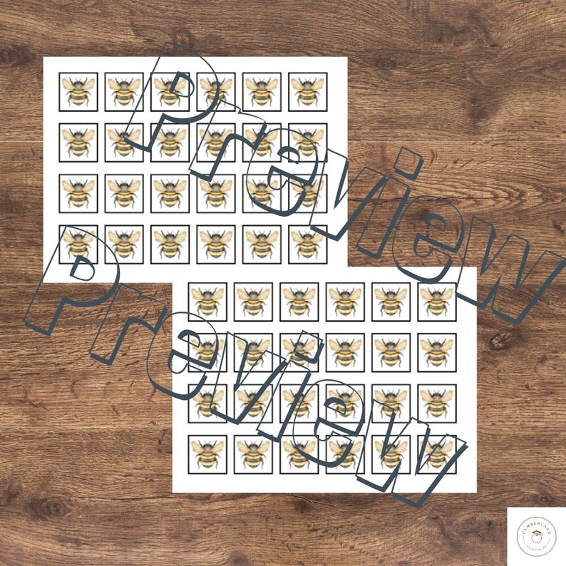 Bee Ten Frames Counting Activity | Fall Math Center for Preschool and ...