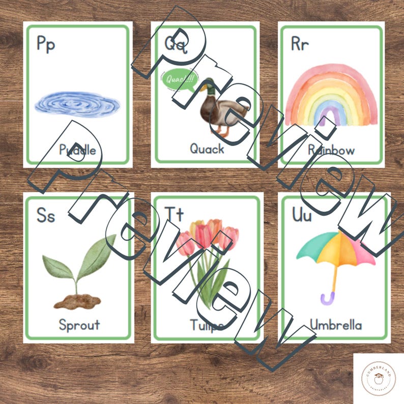 Spring Alphabet Flashcards | ABC Phonics | Letter Recognition ...