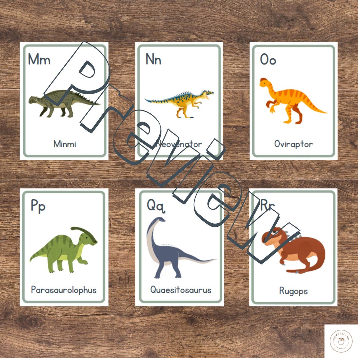 Dinosaur Alphabet Flashcards | A-Z Dinosaur Names | Letter Recognition ...