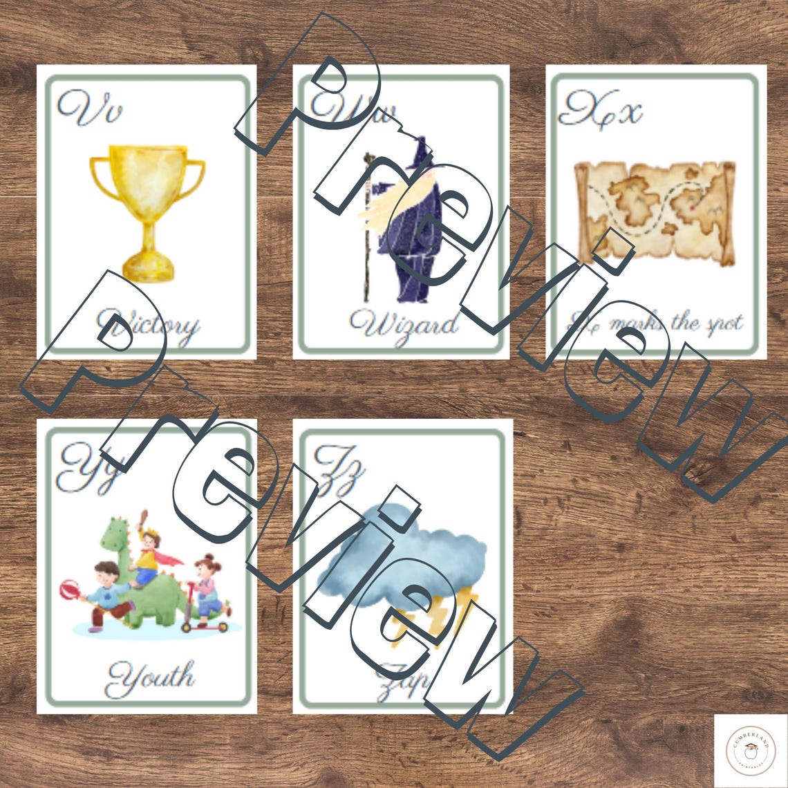 Fairytale Cursive Alphabet Flashcards | Cursive ABC Cards | Phonics ...