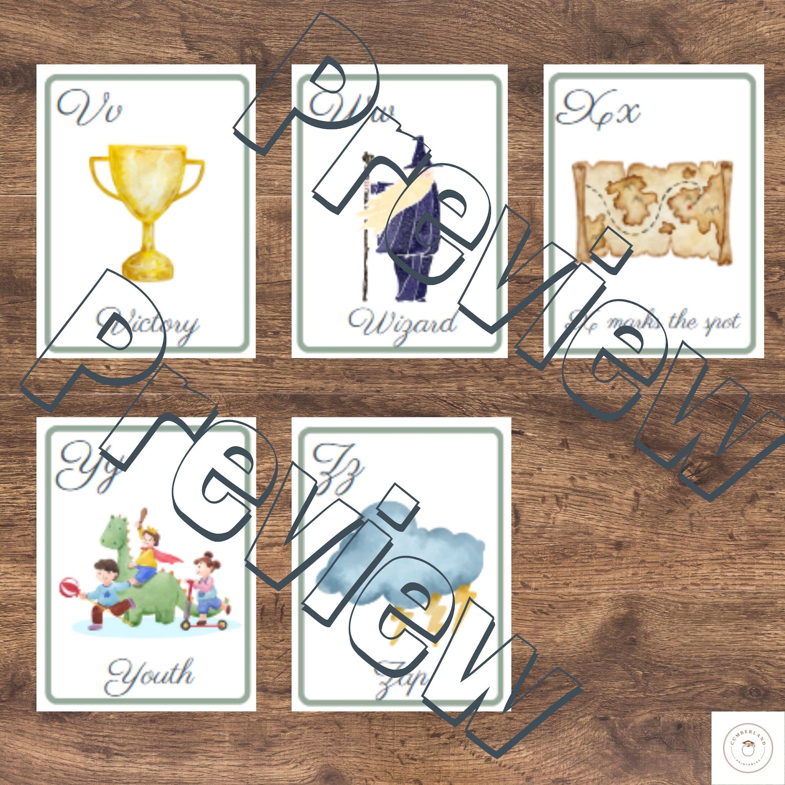 Fairytale Cursive Alphabet Flashcards | Cursive ABC Cards | Phonics ...