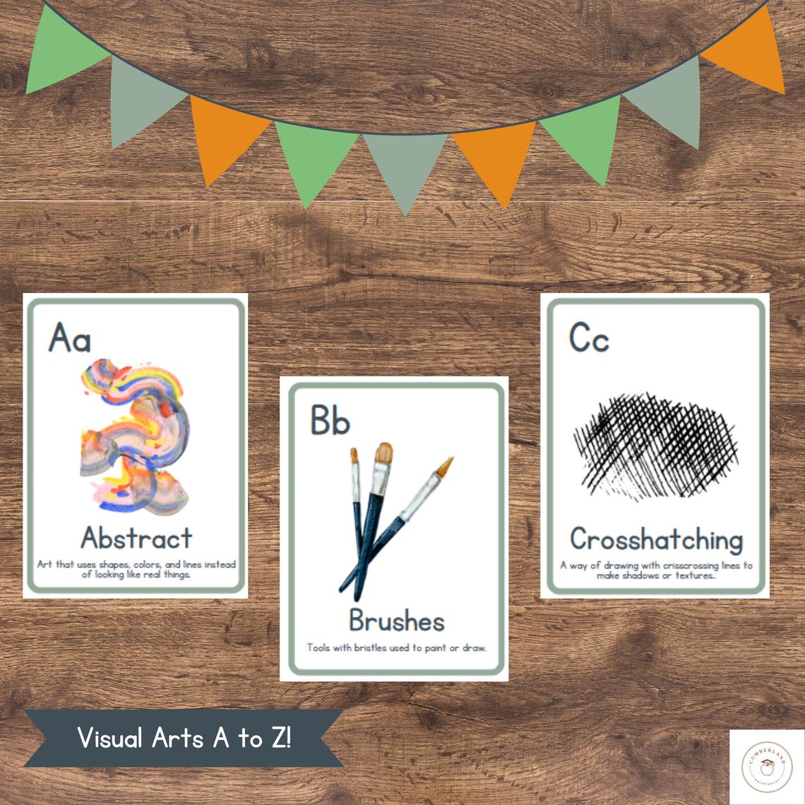 Visual Arts ABC Flashcards | Art Vocabulary A-Z | Phonics and Alphabet ...