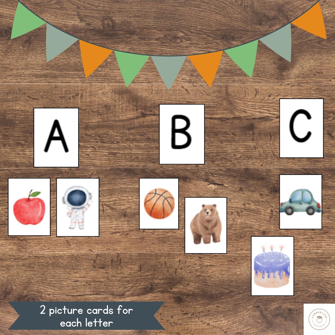 Beginning Sound Matching Cards | Alphabet Letter Recognition & Phonemic ...