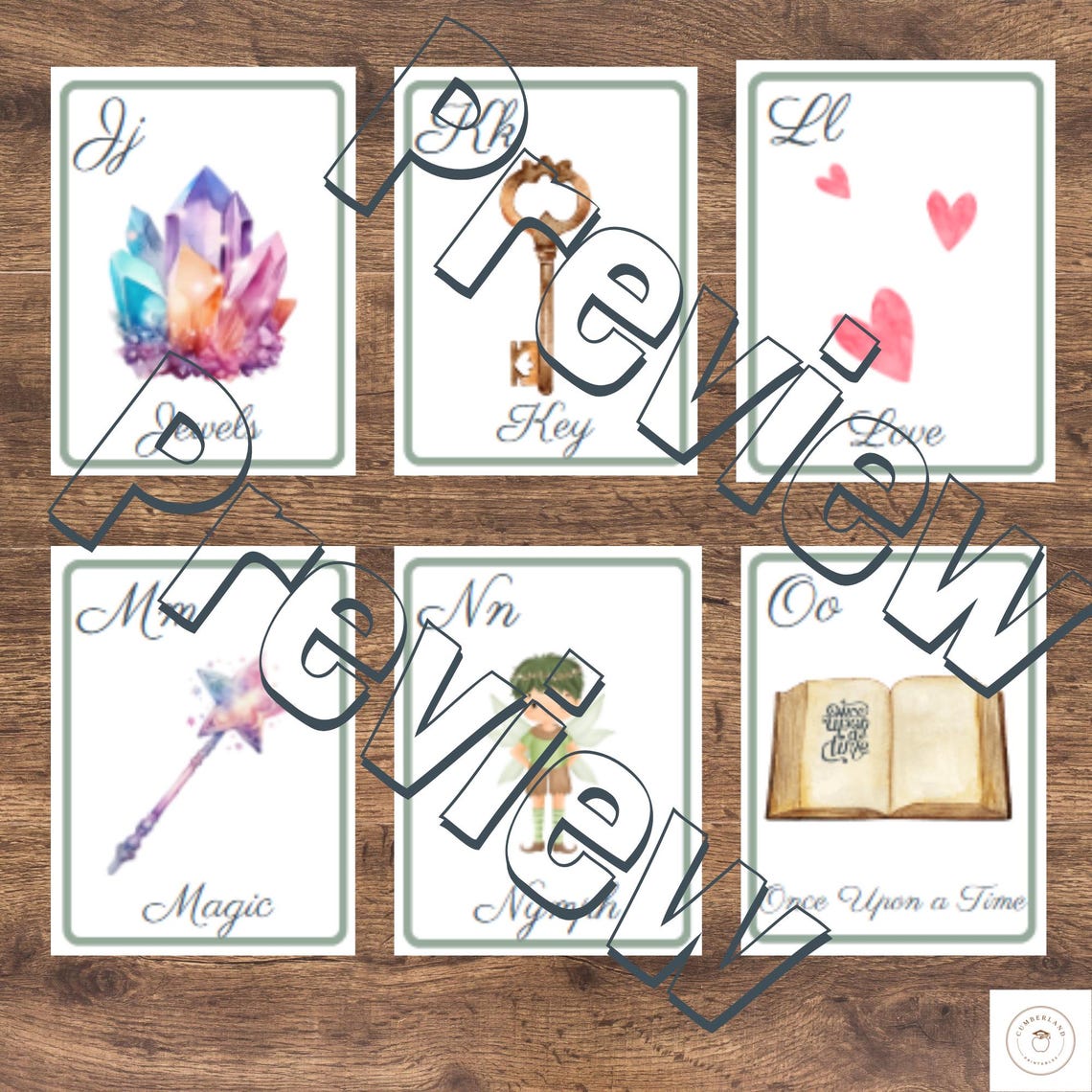 Fairytale Cursive Alphabet Flashcards | Cursive ABC Cards | Phonics ...
