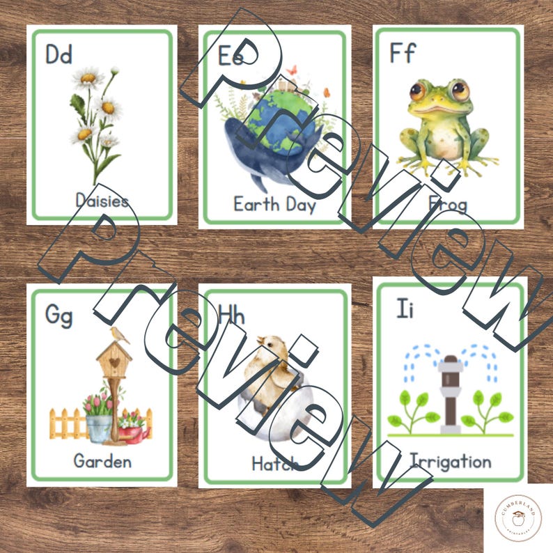 Spring Alphabet Flashcards | ABC Phonics | Letter Recognition ...