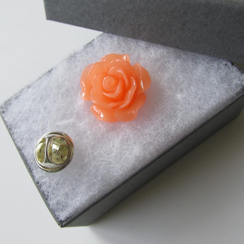 Orange Brooches - Etsy UK