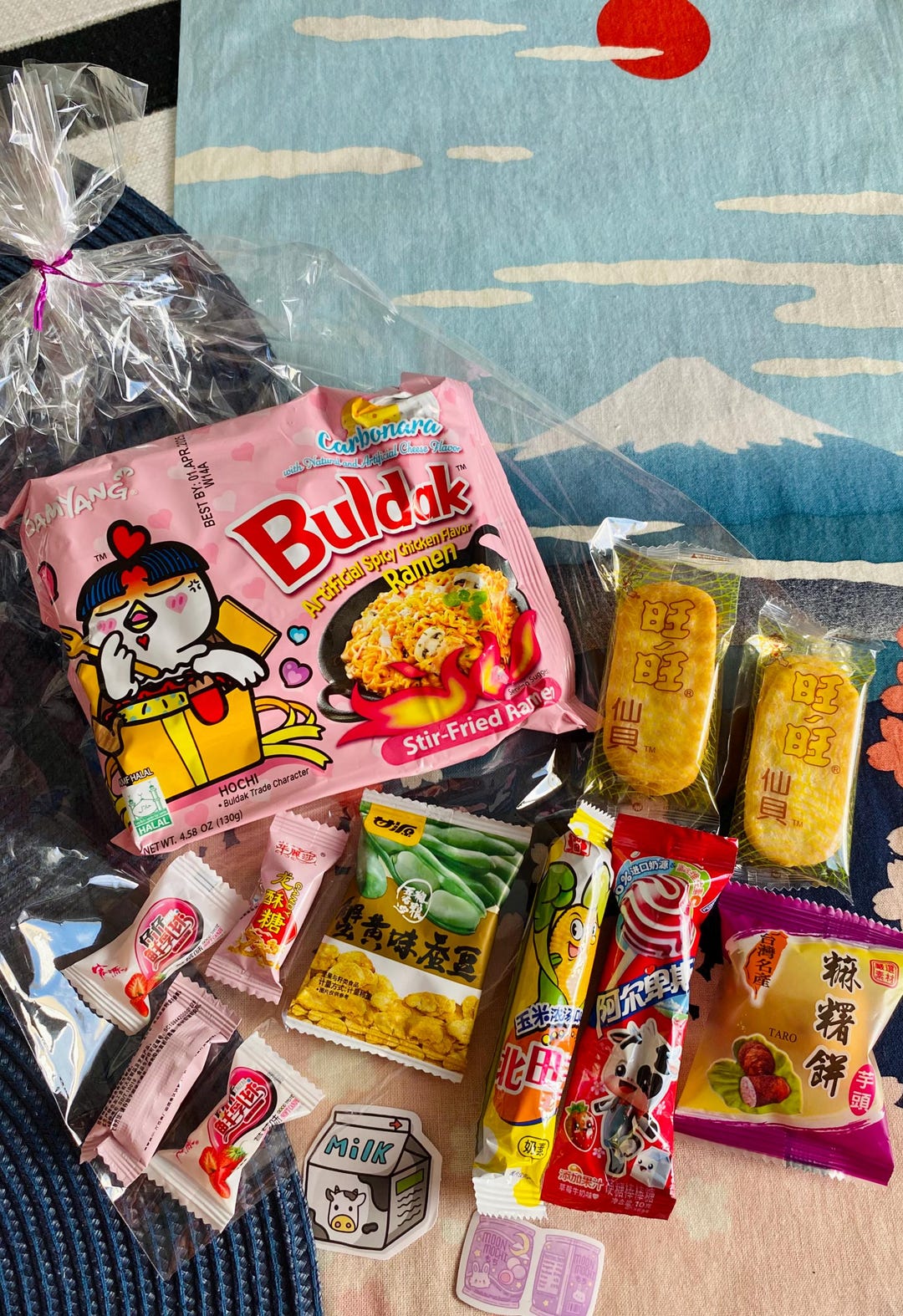 Buldak Single Korean Ramen Gift Bags Instant Noodles Gift Bag Asian ...