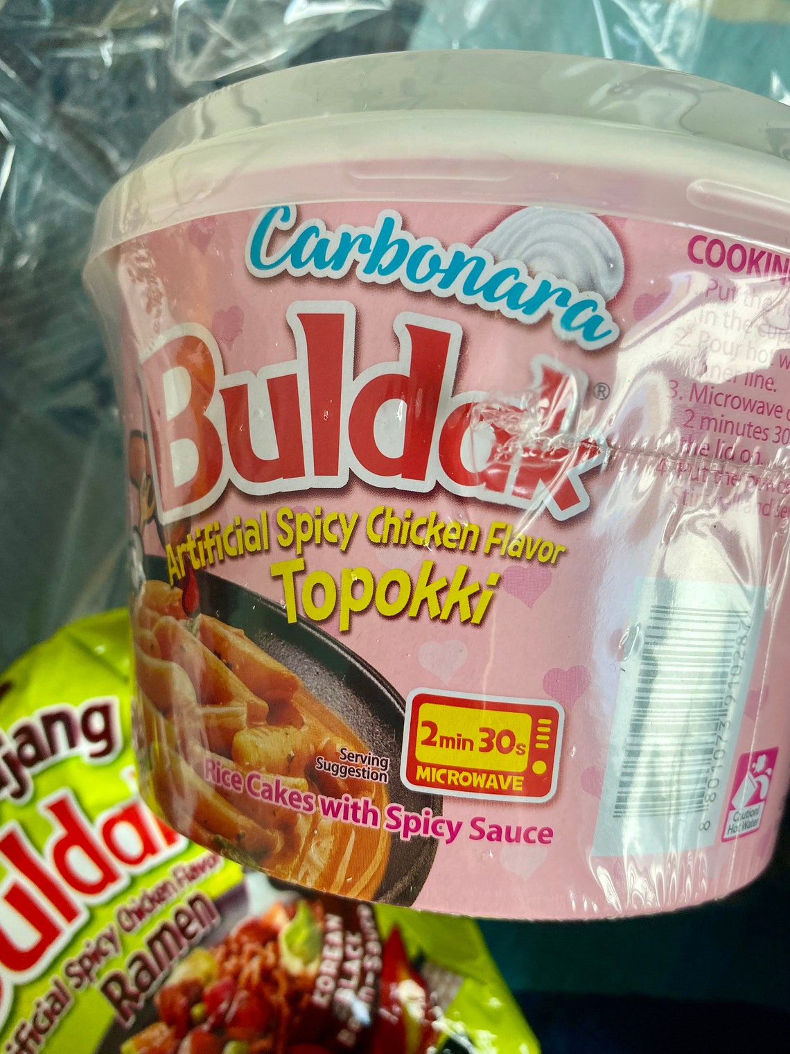 Buldak Spicy Noodles Fan Ramen Gift Bag Ramen, Topikko Korean Rice ...