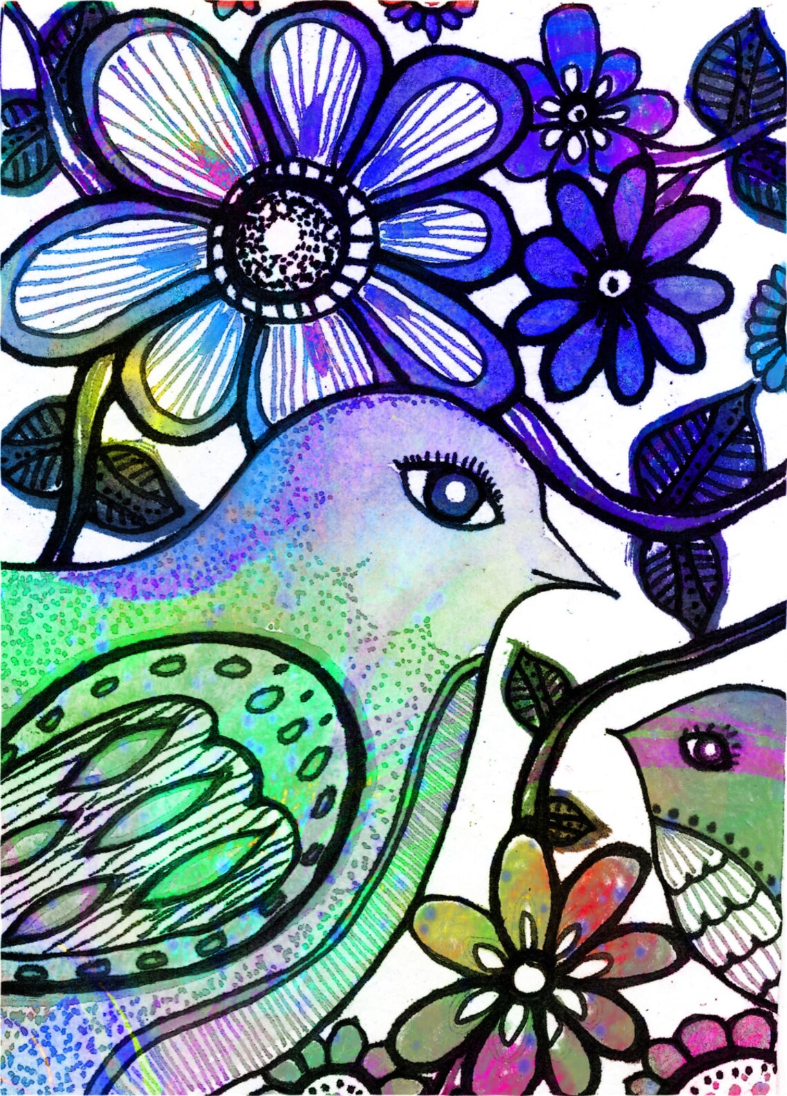 Together Bird Art Print - Etsy