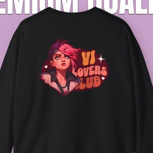 Arcane Vi Sweatshirt Fanart League of Legends Apparel High-quality ...