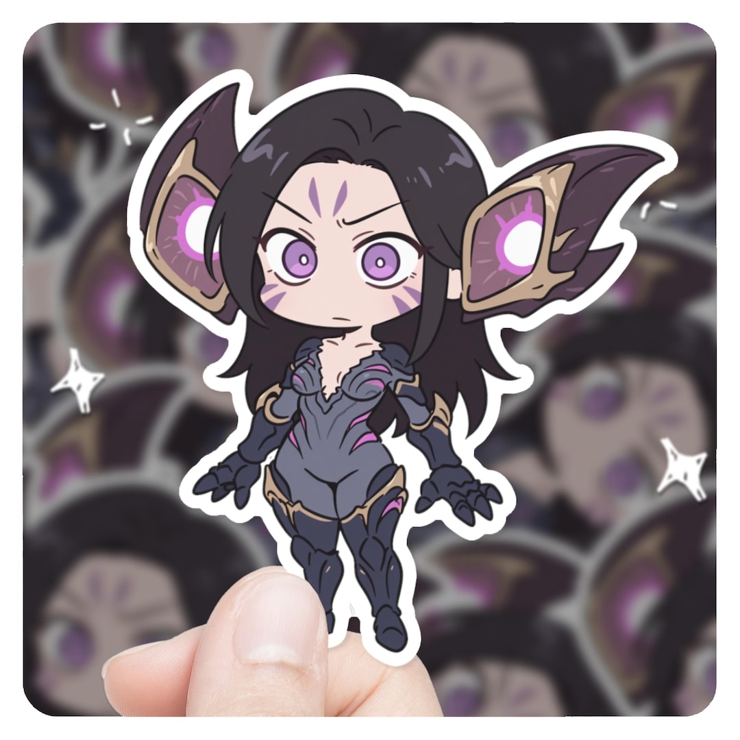 League of Legends Kaisa Chibi 3" Vinyl Sticker, Lol Sticker, League of ...