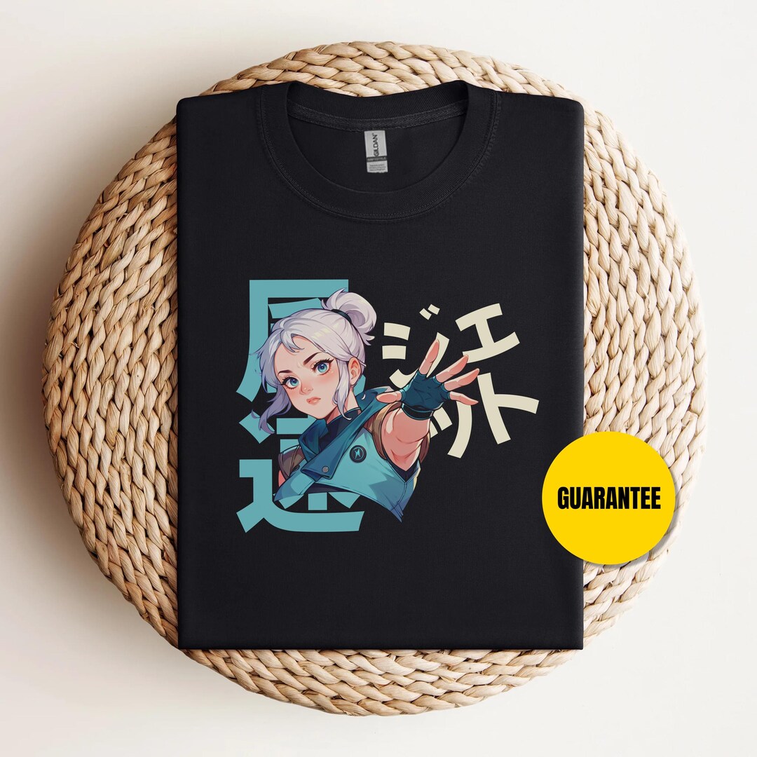 Japanese Style JETT Valorant Shirt Jett Lol Tee Shirt Valo Knife ...