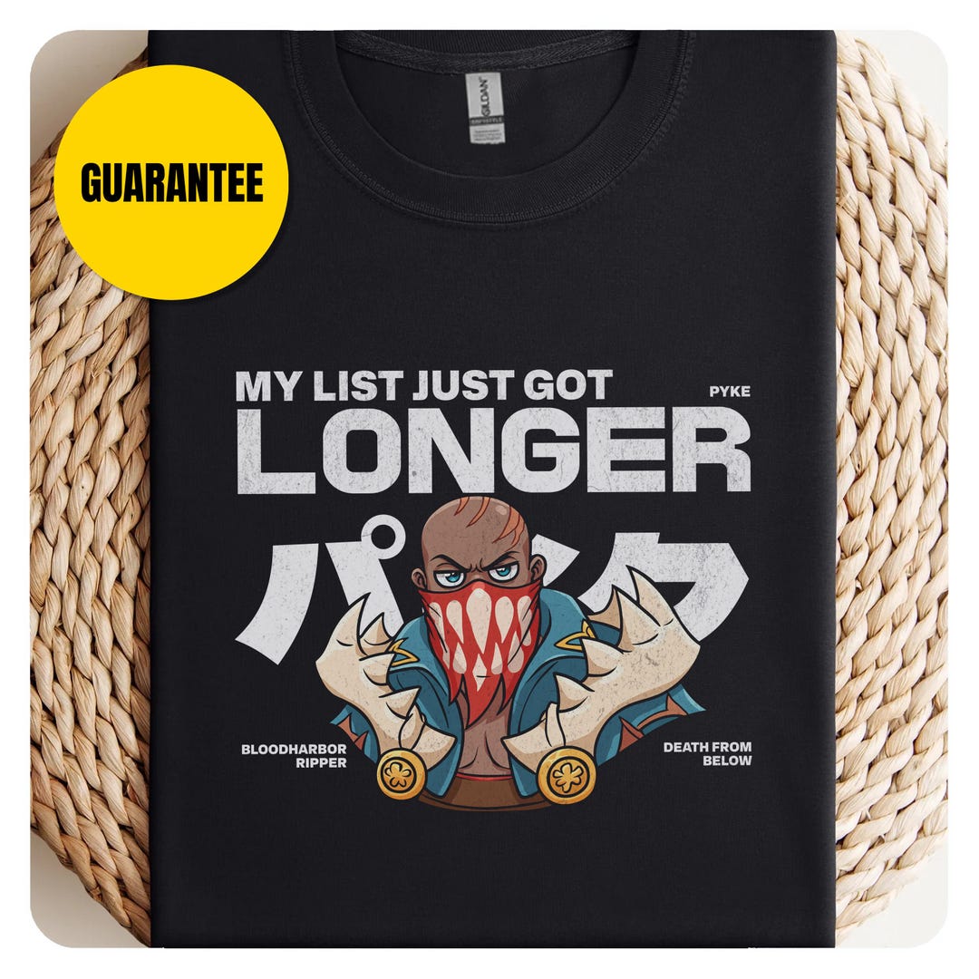 League of Legends Shirt Pyke, Lol Gamer Gift, Softstyle Tee, Video Game ...