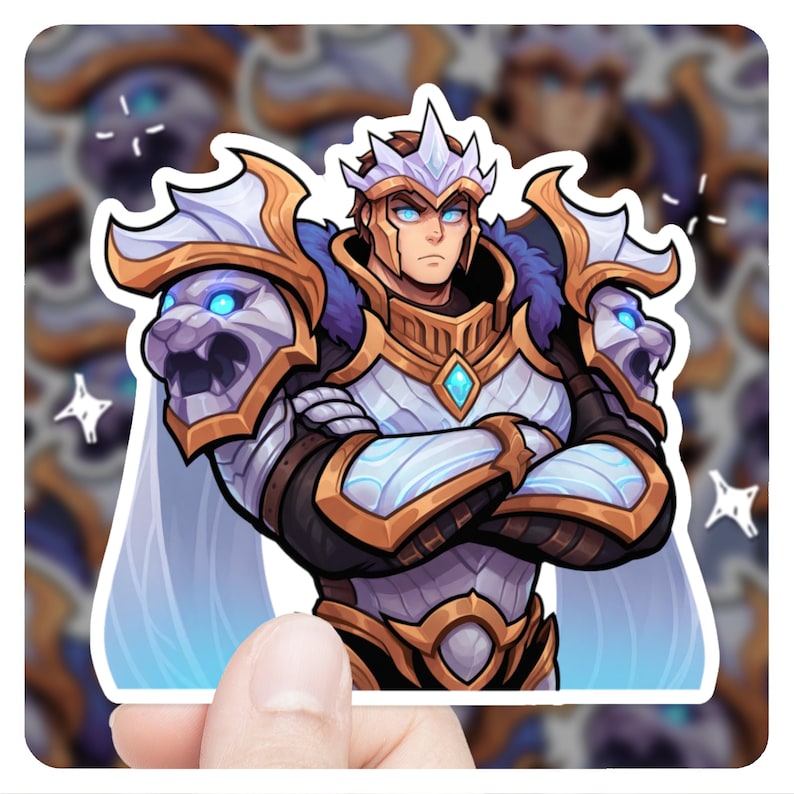 League of Legends Garen 3" Vinyl Sticker, Lol Sticker, League of ...