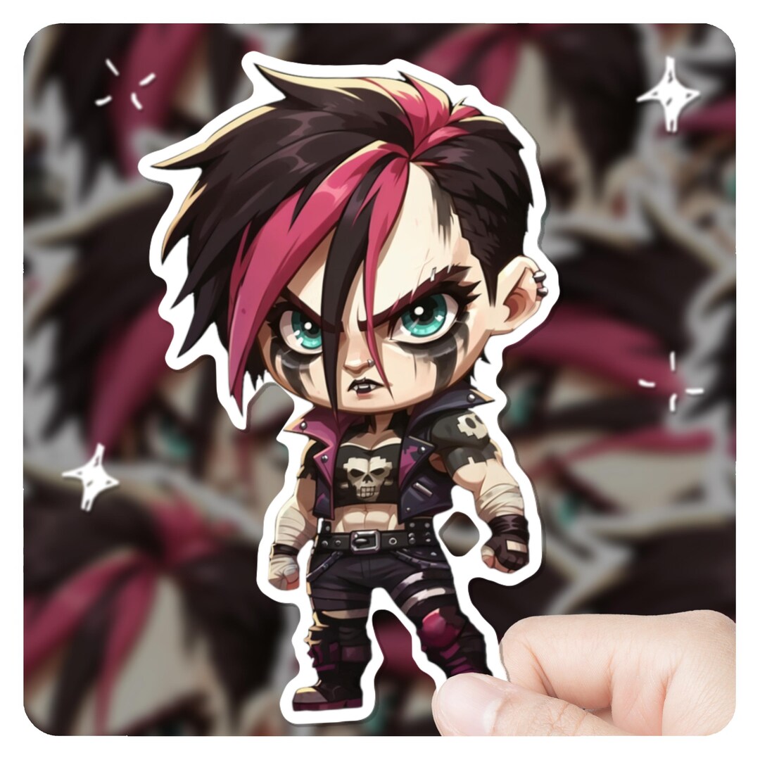 Arcane Vi Sticker 3" Vinyl League of Legends Chibi Vi Sticker, Lol-gift ...