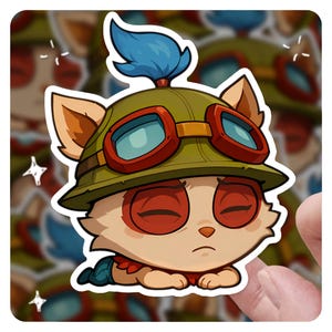 League of Legends Teemo 3" Vinyl Sticker - Etsy