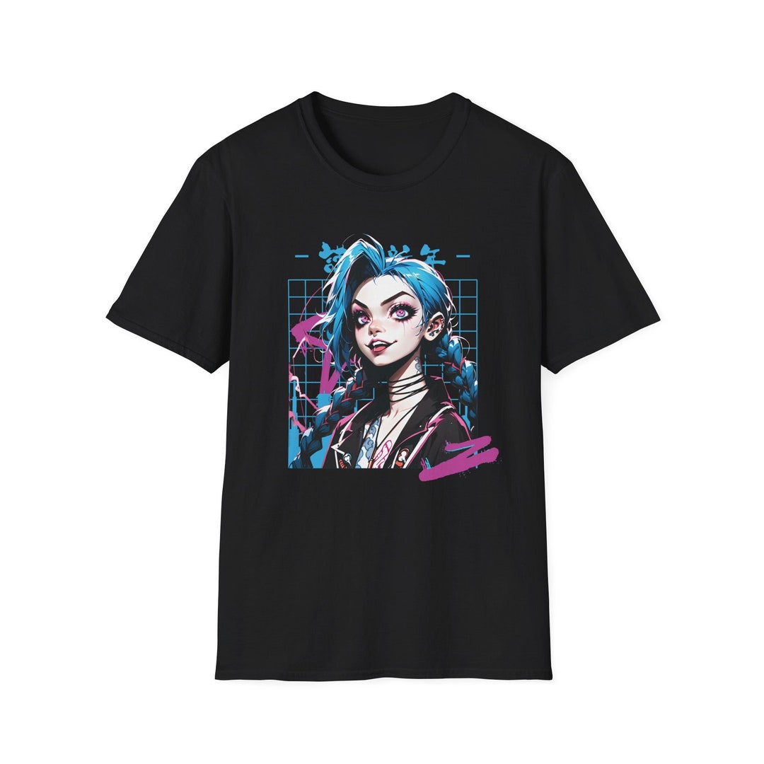Jinx / Powder Arcane T-shirt Fanart High-quality Gamer Apparel Perfect ...