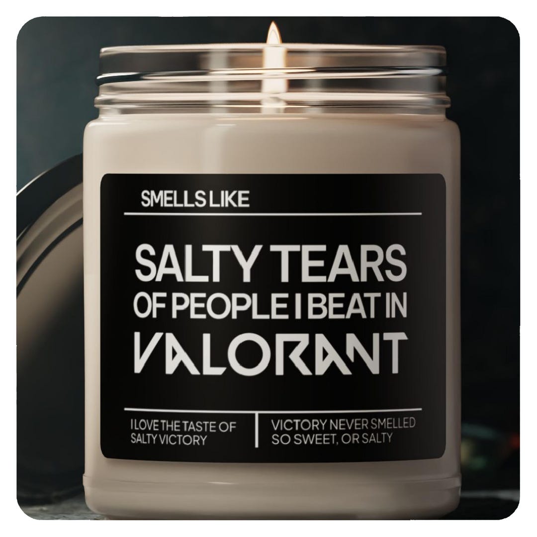 Valorant Scented Soy Candle, Gamer Gift, Funny Candle, 9oz Candle ...