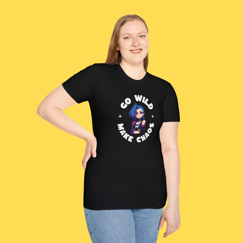 Arcane Shirt Jinx Fanart Shirt League of Legends Shirt go Wild Make ...