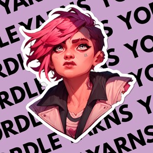 Arcane Sticker, Vi, 3 Vinyl Sticker, Lol-gift, Vi Arcane Fanart, Vi Lol ...