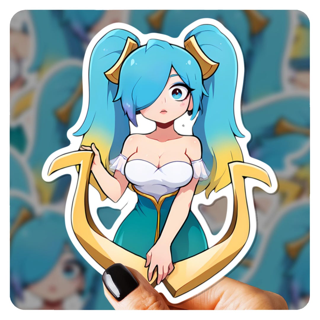 League of Legends Sona Chibi Cute Kawaii Sticker 3 Kiss-cut Sticker Set, Lol Gift for Gf, 3 Inch ...