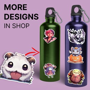 League of Legends Poro Sticker 3" Vinyl Sticker, Lol-gift, Fanart ...