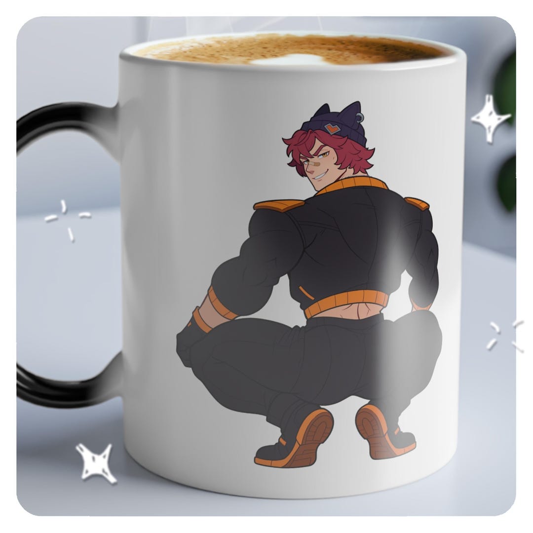 Sett Heartsteel Mug (magic Mug) Cheeky - Heat Sensitive Color Morphing ...