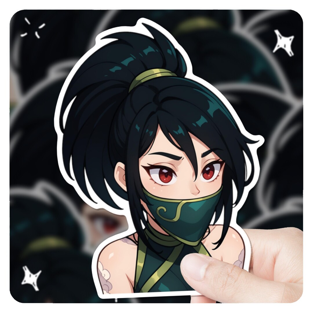 Akali League of Legends Vinyl Stickers Water Proof Dishwasher Safe ...