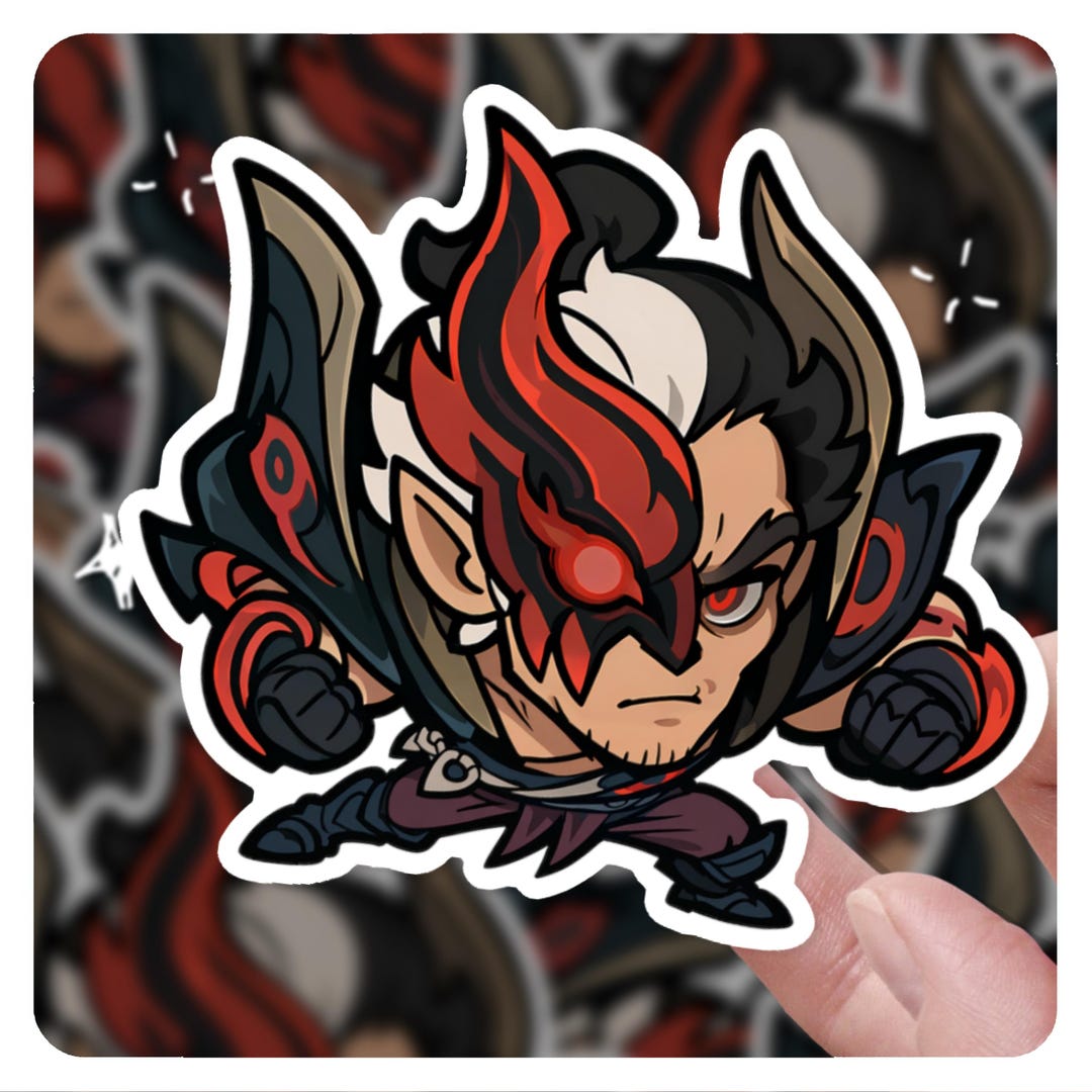 League of Legends Zed 3" Vinyl Sticker, Lol Sticker, Arcane League of ...