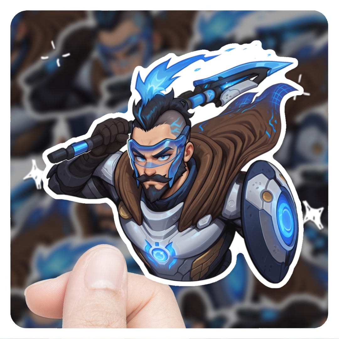 League of Legends Pantheon 3" Vinyl Sticker, Lol Sticker, League of ...