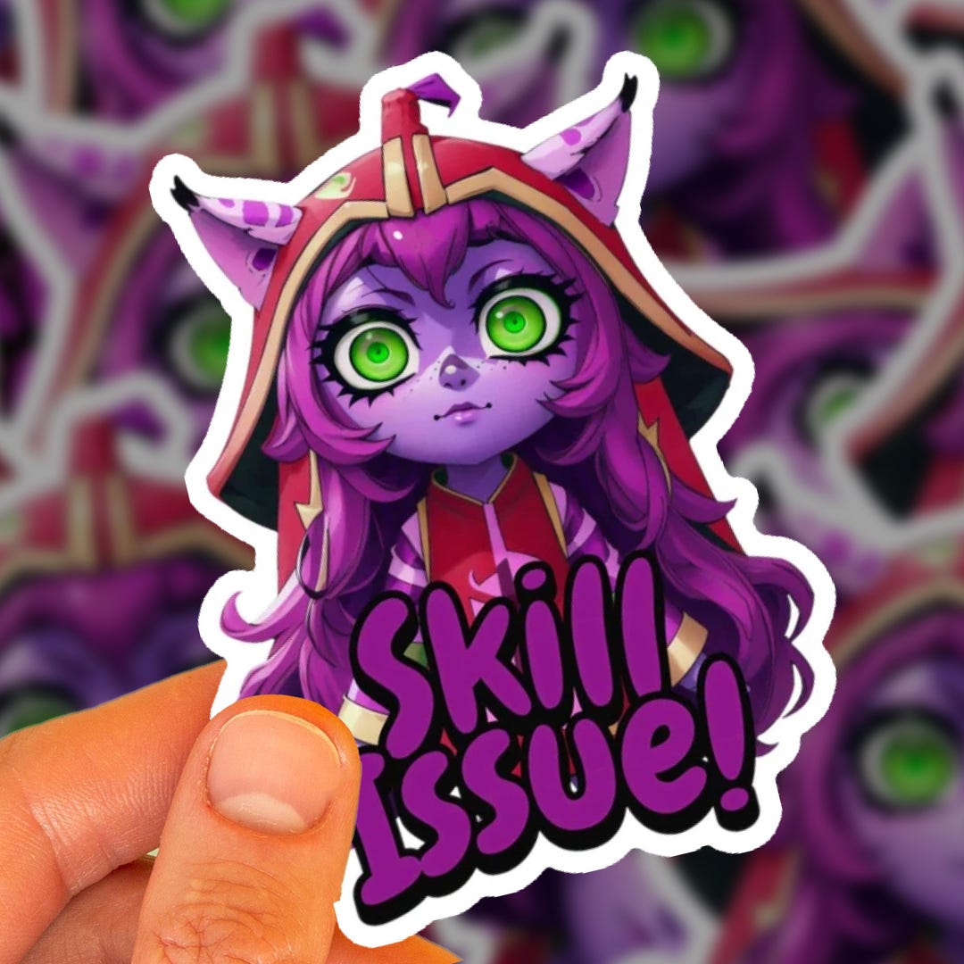 Lulu Sticker 3 Vinyl Sticker Gaming Sticker League of Legends Skill ...