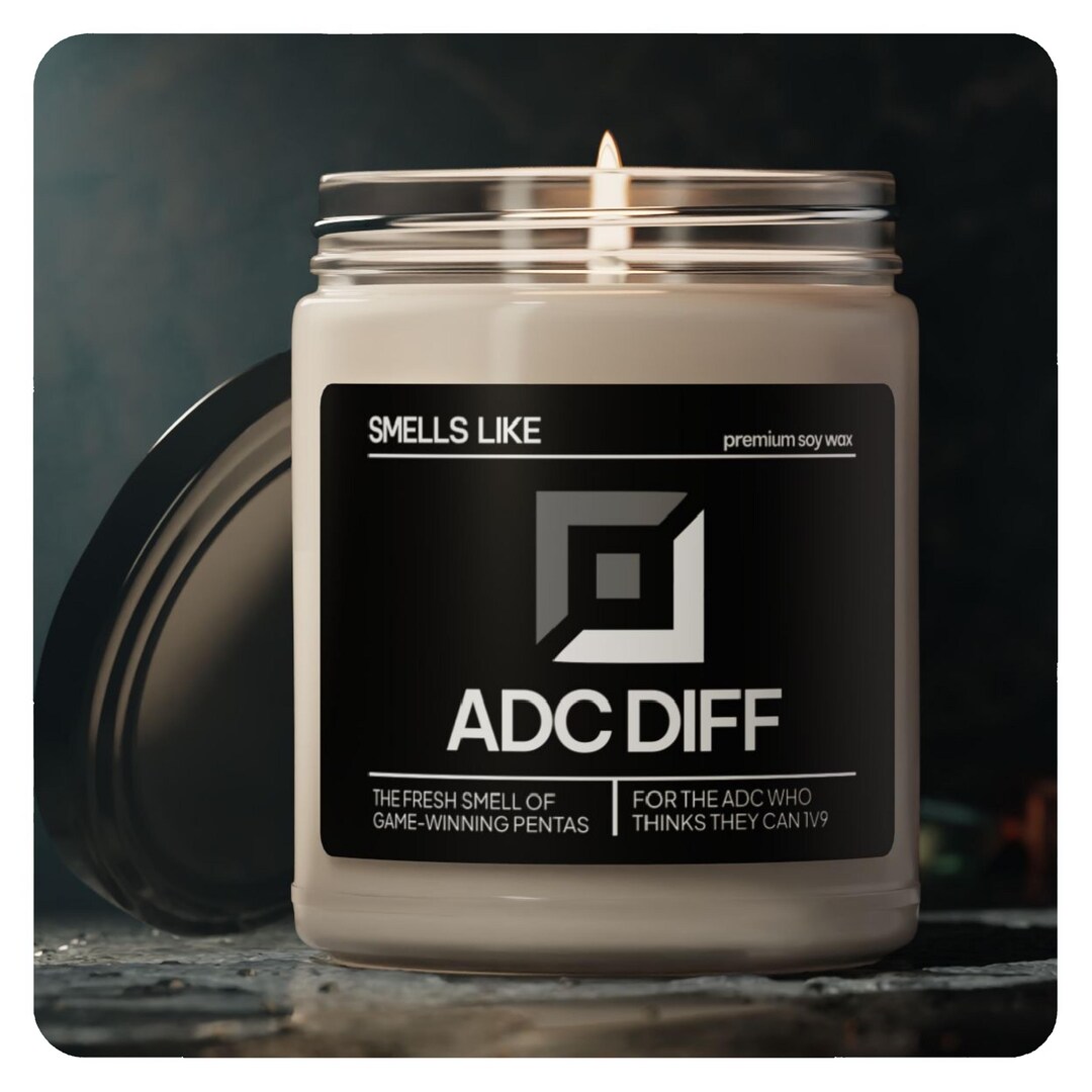 League of Legends ADC Gift Candle, Funny Adcarry Main Gift, Lol Present ...