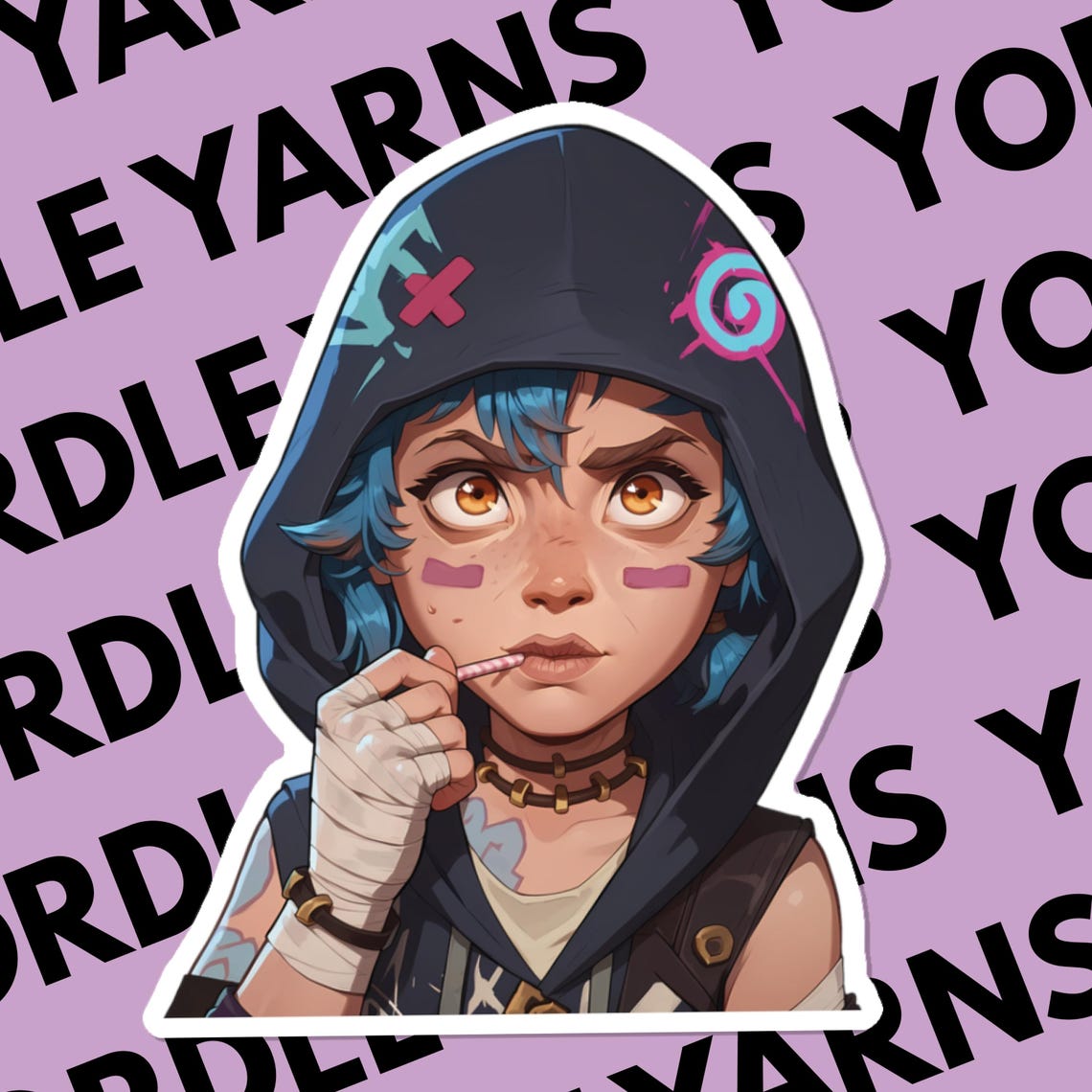 Arcane Isha Sticker, 3" Vinyl Sticker, Lol-gift, Lol Fanart, Stickers ...