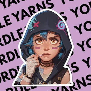 Arcane Isha Sticker, 3" Vinyl Sticker, Lol-gift, Lol Fanart, Stickers ...