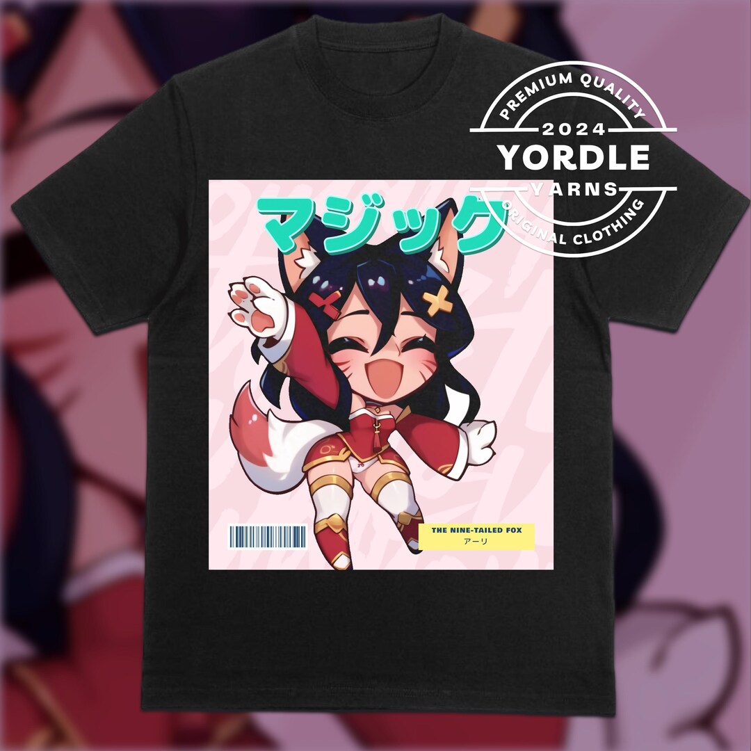 Cute Kawaii, Ahri League of Legends Shirt, Ahri Lol, Original Design ...