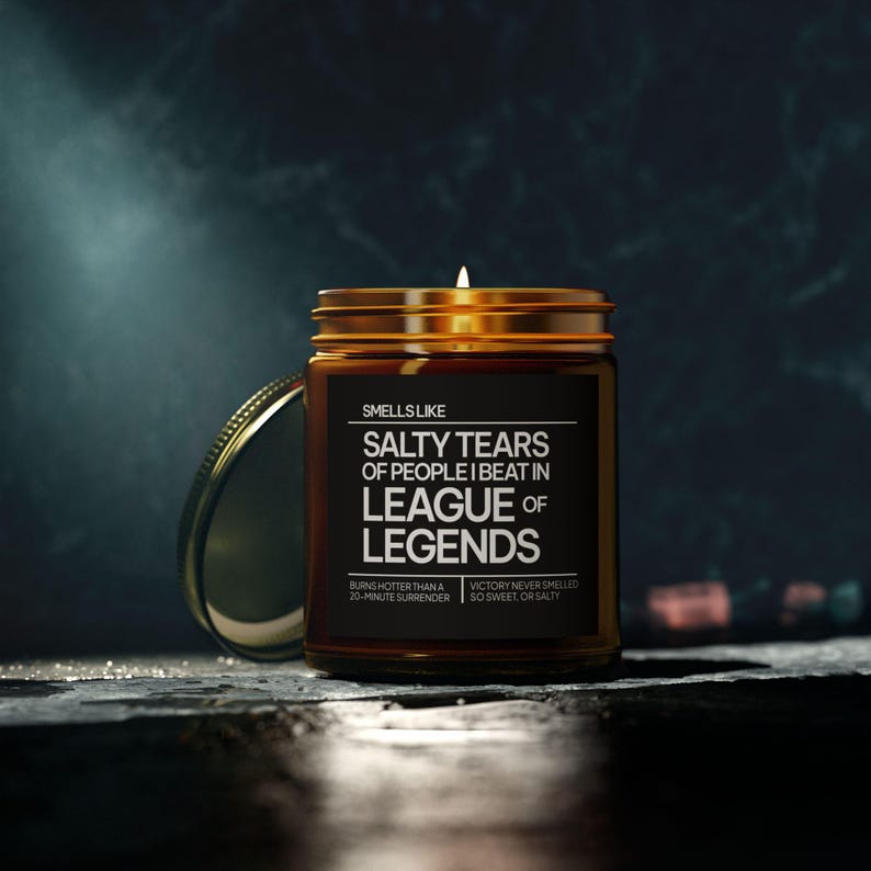 NEW League of Legends Salty Tears Candle - Coconut Apricot, Gamer Gift ...