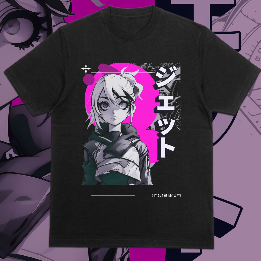 Valorant Jett, Japanese Style, Pastel, Valorant Shirt, Anime-inspired ...