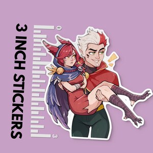 Jayce Arcane Sticker, 3" Vinyl Sticker, Lol-gift, Lol Fanart, Stickers ...