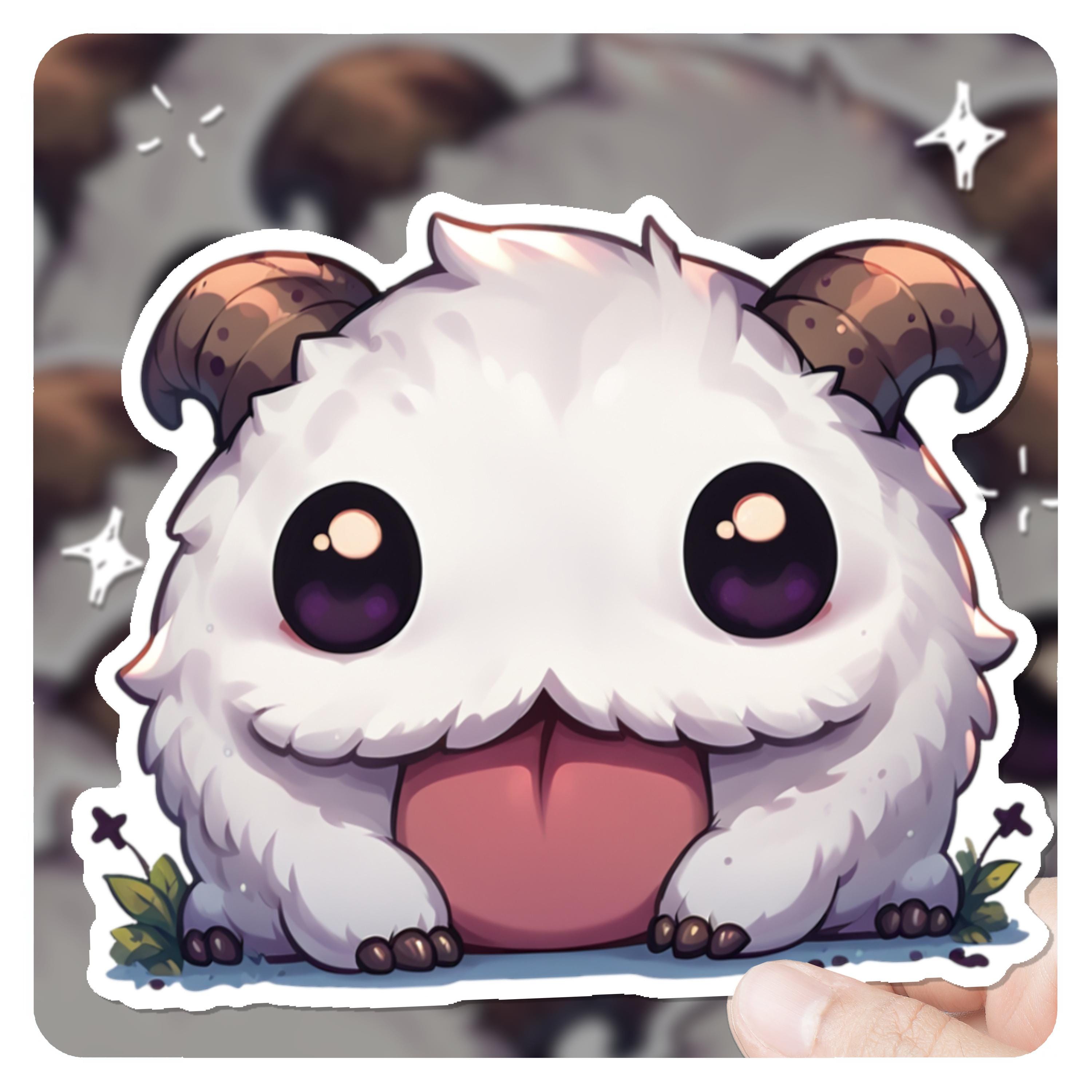 League of Legends Poro Sticker 3" Vinyl Sticker, Lol-gift, Fanart ...