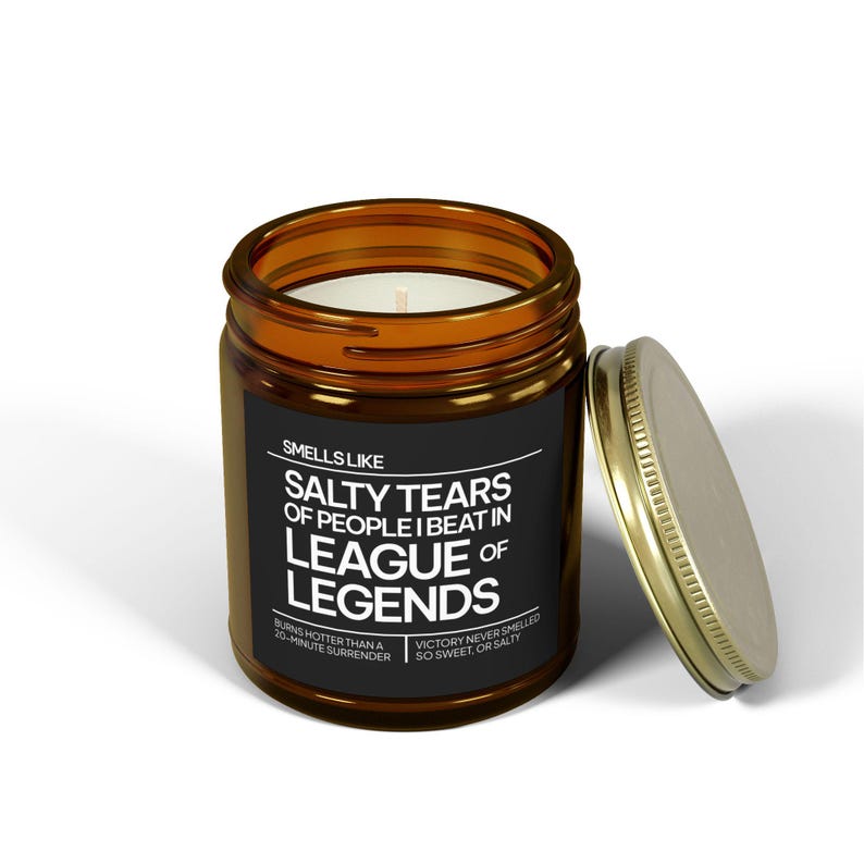 NEW League of Legends Salty Tears Candle - Coconut Apricot, Gamer Gift ...