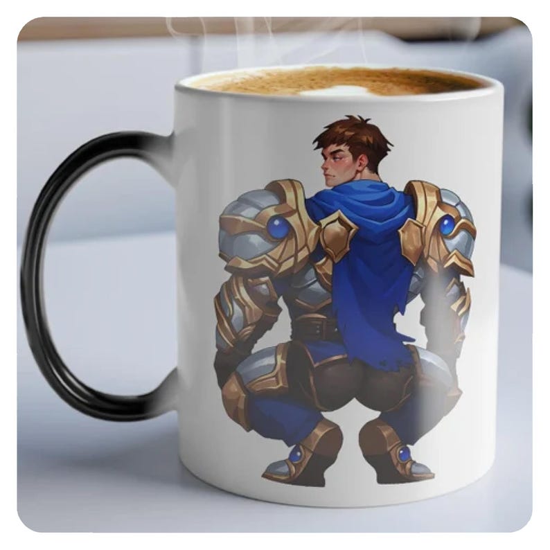 LEAGUE OF LEGENDS Garen Magic Mug - Heat Sensitive Color Morphing ...