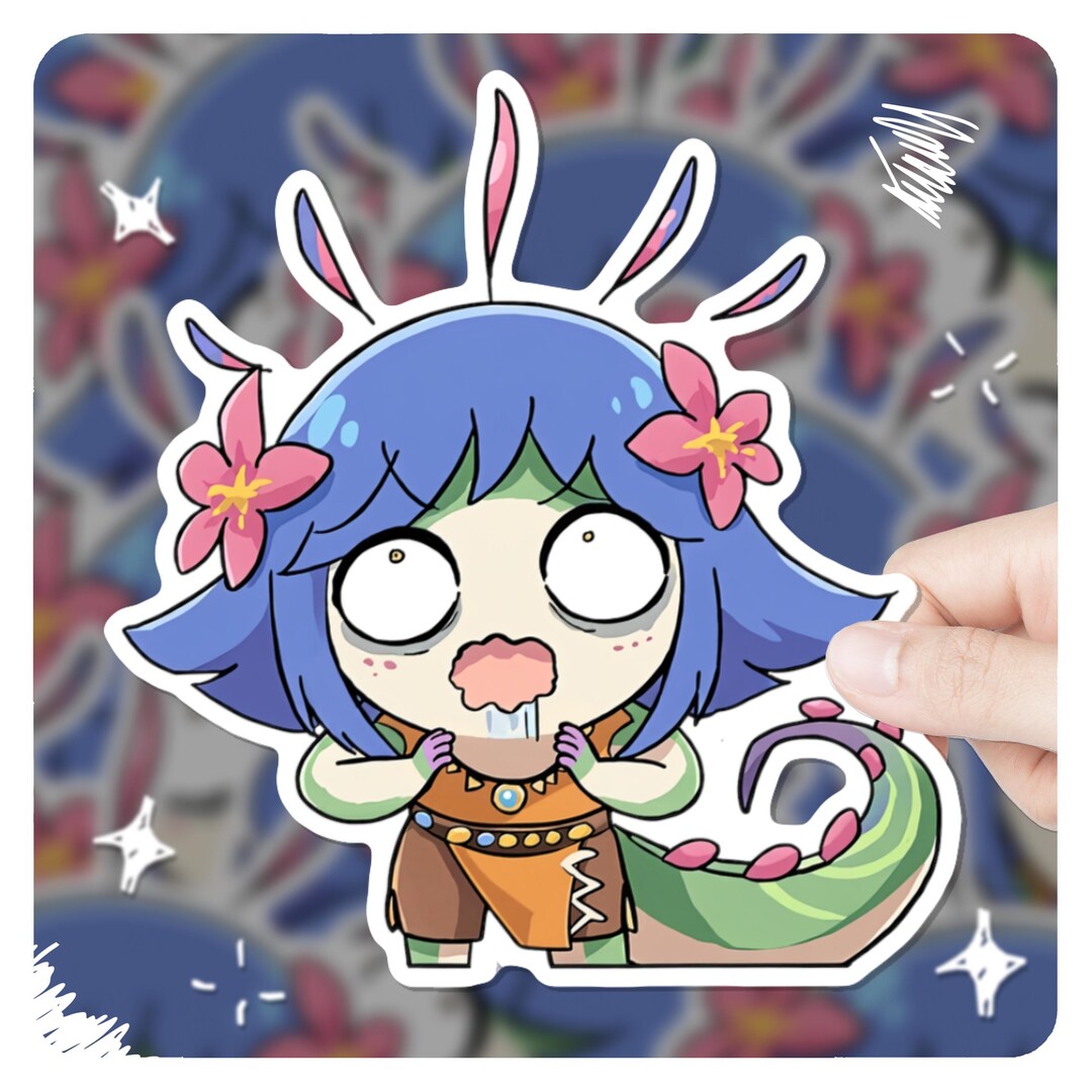 League of Legends Sticker Neeko Anxiety 3 Kawaii Cute Gift 3 Vinyl ...