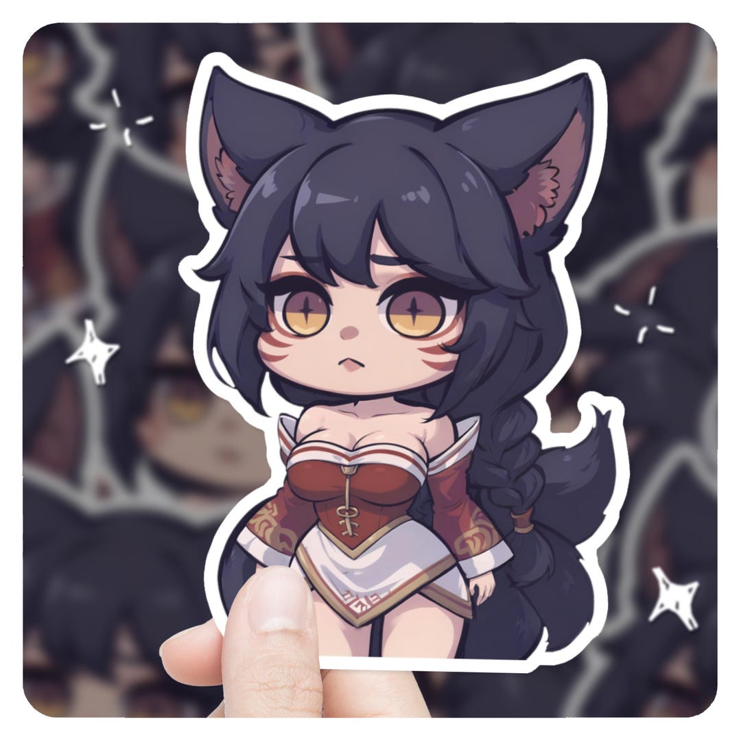 Ahri League of Legends 3" Vinyl Sticker, Lol Sticker - Etsy