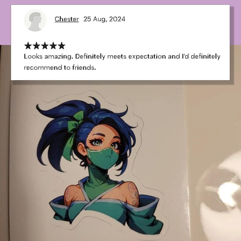 Kai'sa 3" Vinyl Sticker, League of Legends Kaisa Lol Decal League of ...