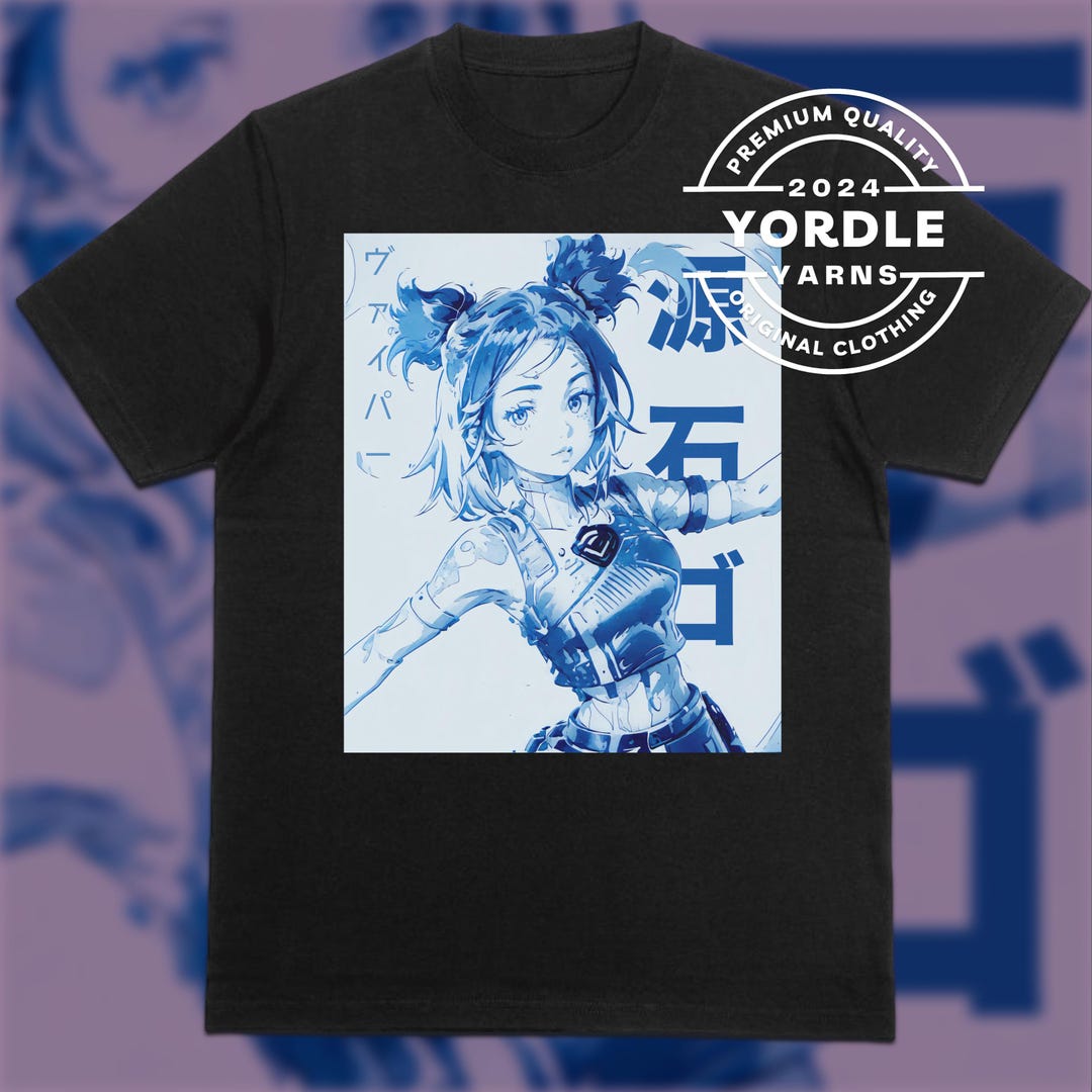 Neon Valorant Shirt, Japanese Style, Valorant Fanart Shirt, Neon Gaming ...