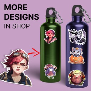 Arcane Sticker, Vi,enforcer Vi 3" Vinyl Sticker, Lol-gift, Vi Arcane ...