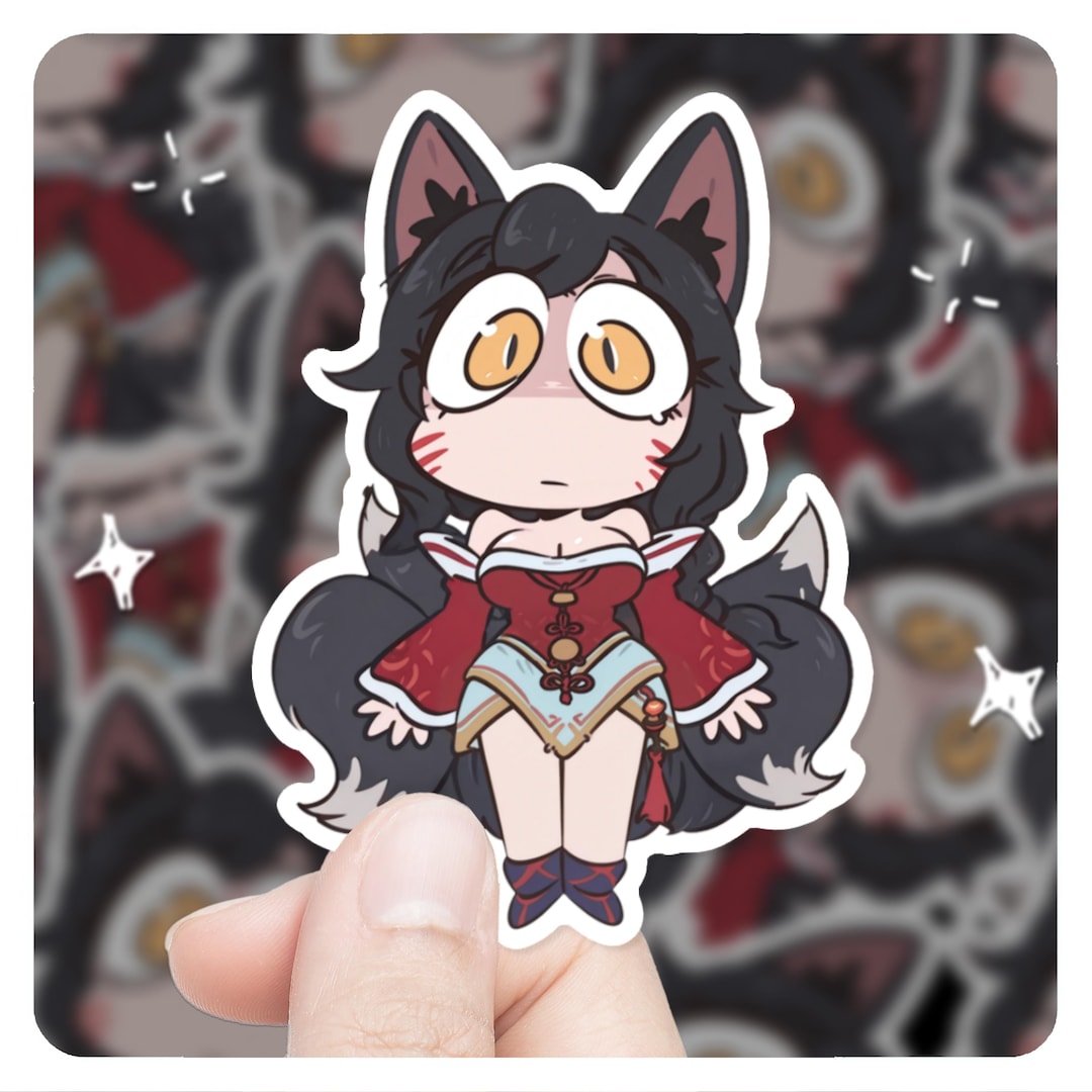 Ahri League of Legends 3" Vinyl Sticker, Lol Sticker, Arcane League of ...