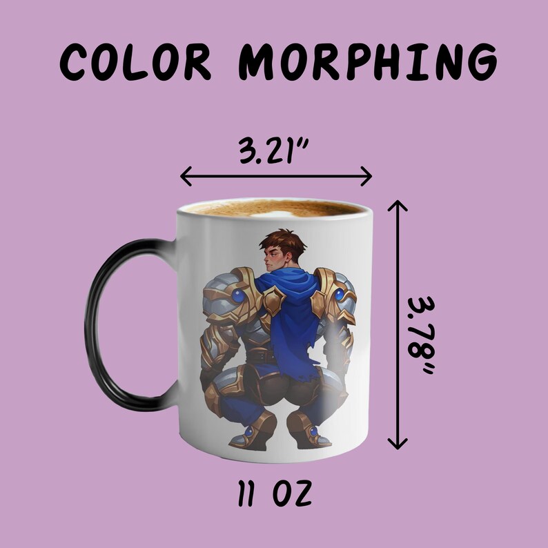 LEAGUE OF LEGENDS Garen Magic Mug - Heat Sensitive Color Morphing ...